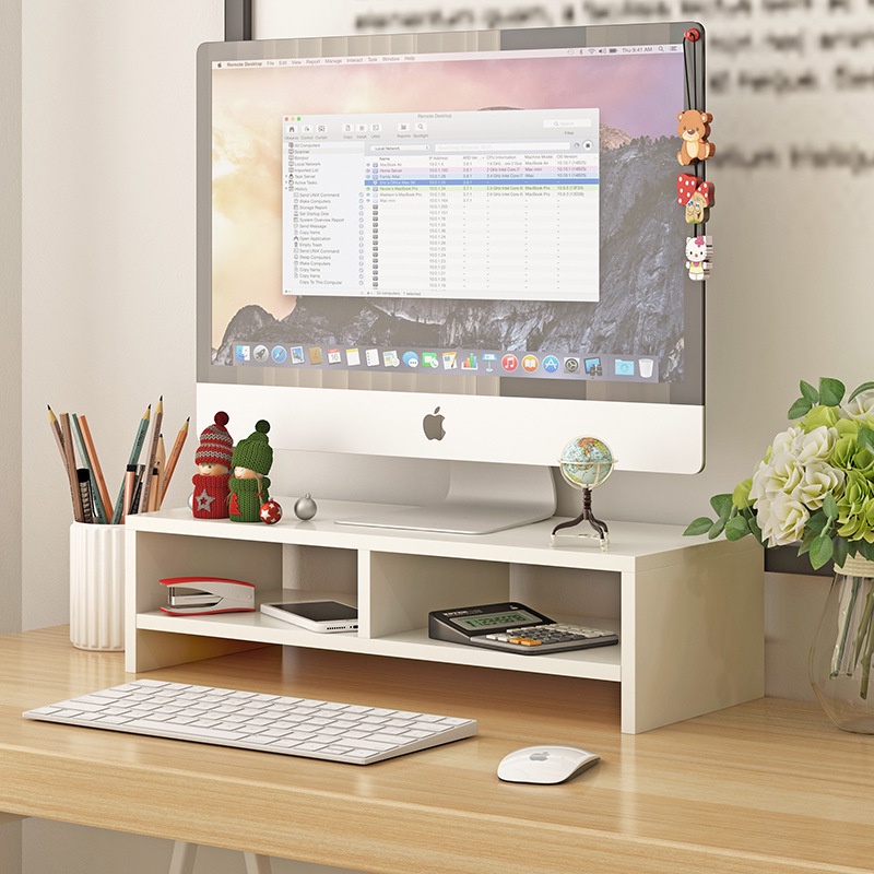 Computer Monitor Rack Stand Screen Increase Height Shelf Desktop Base ...