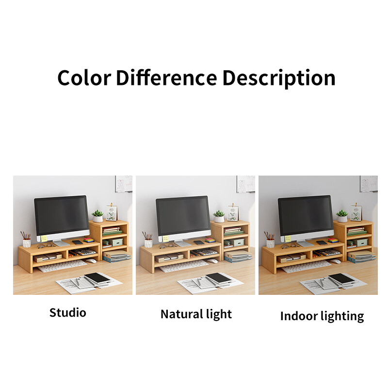 Computer Monitor Rack Stand Screen Increase Height Shelf Desktop Base ...