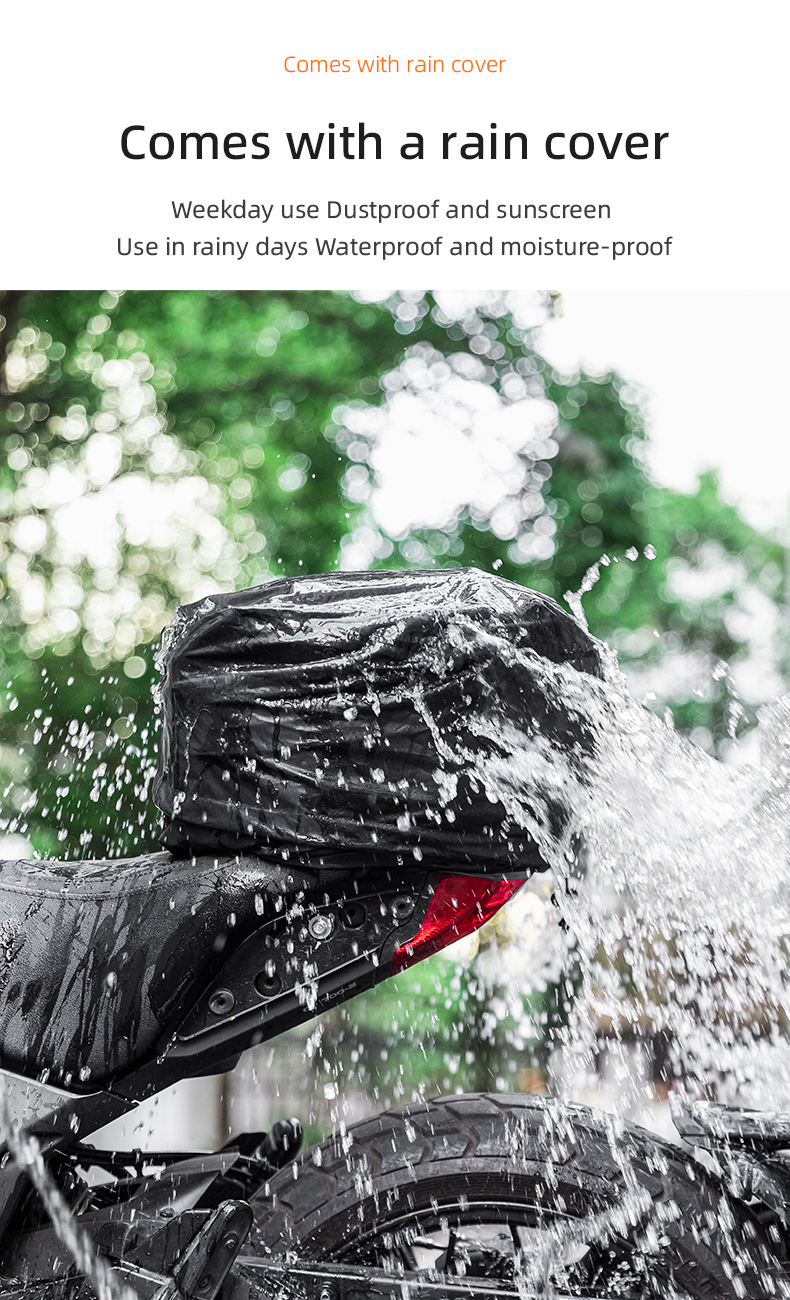 【PH Delivery】ROCKBROS Motorcycle Rear Seat Helmet Bag Waterproof ...