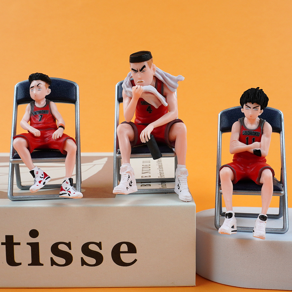 5Pcs/Set Slam Dunk Anime Figure Sakuragi Hanamichi Rukawa Kaede ...