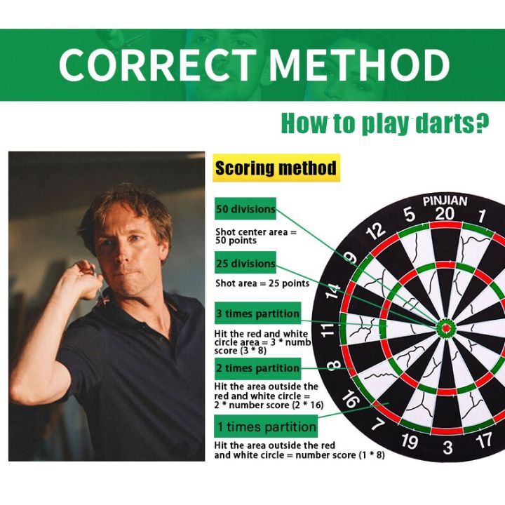 Dart Board 18 Inch dart board set adult dart pin set professional ...