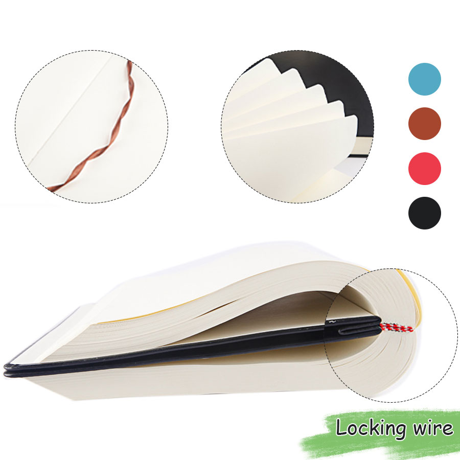 Super thick blank notebook A4 A5 A6 available Hard cover diary 330 ...