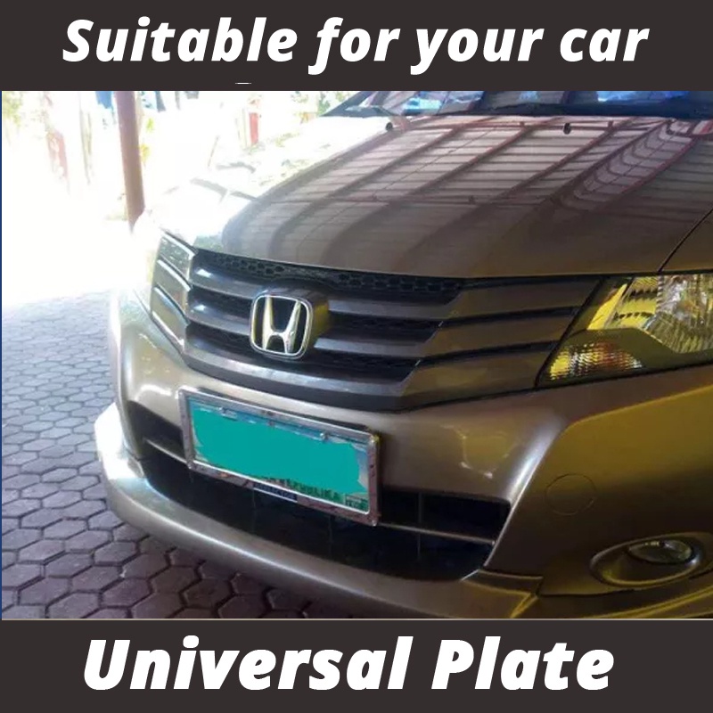 1/2Pcs Car Plate Number Cover Blue Sliver Car Plate Frame Acrylic Cover ...