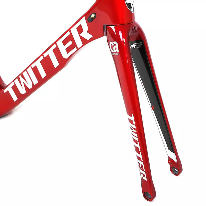 Twitter 700c Carbon Road Frame Disc Brake Thru axle 12*142mm Racing ...