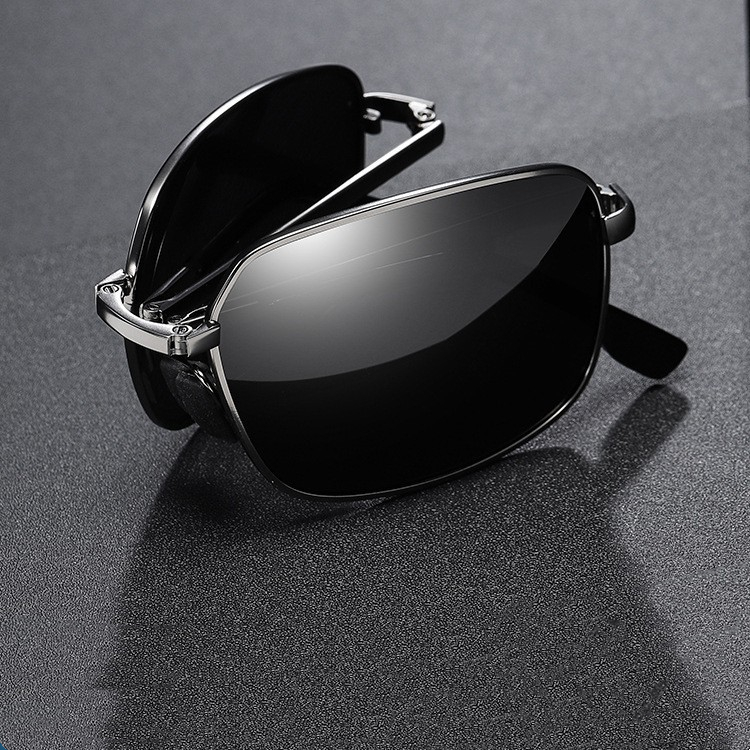 Foldable Photochromic Sunglasses Male Drive Outdoor Sport Polarized ...