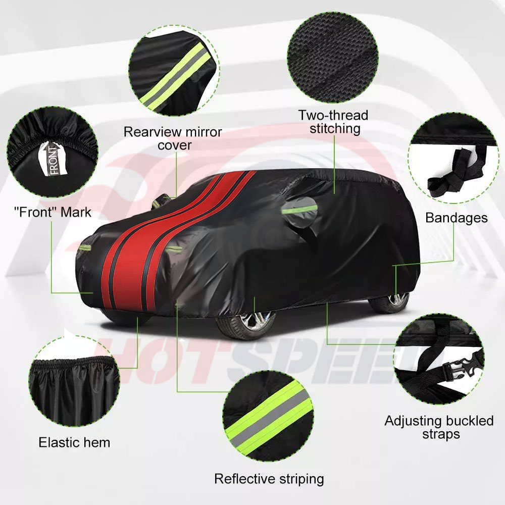 HOTSPEED Car Cover Waterproof And Sunproof Sedan SUV Vios Innova Wigo ...