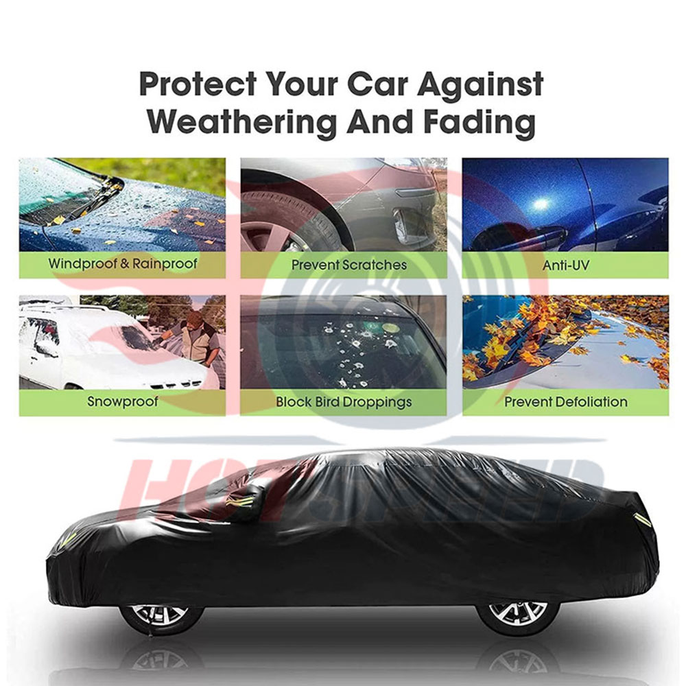 HOTSPEED Car Cover Waterproof And Sunproof Sedan SUV Vios Innova Wigo ...