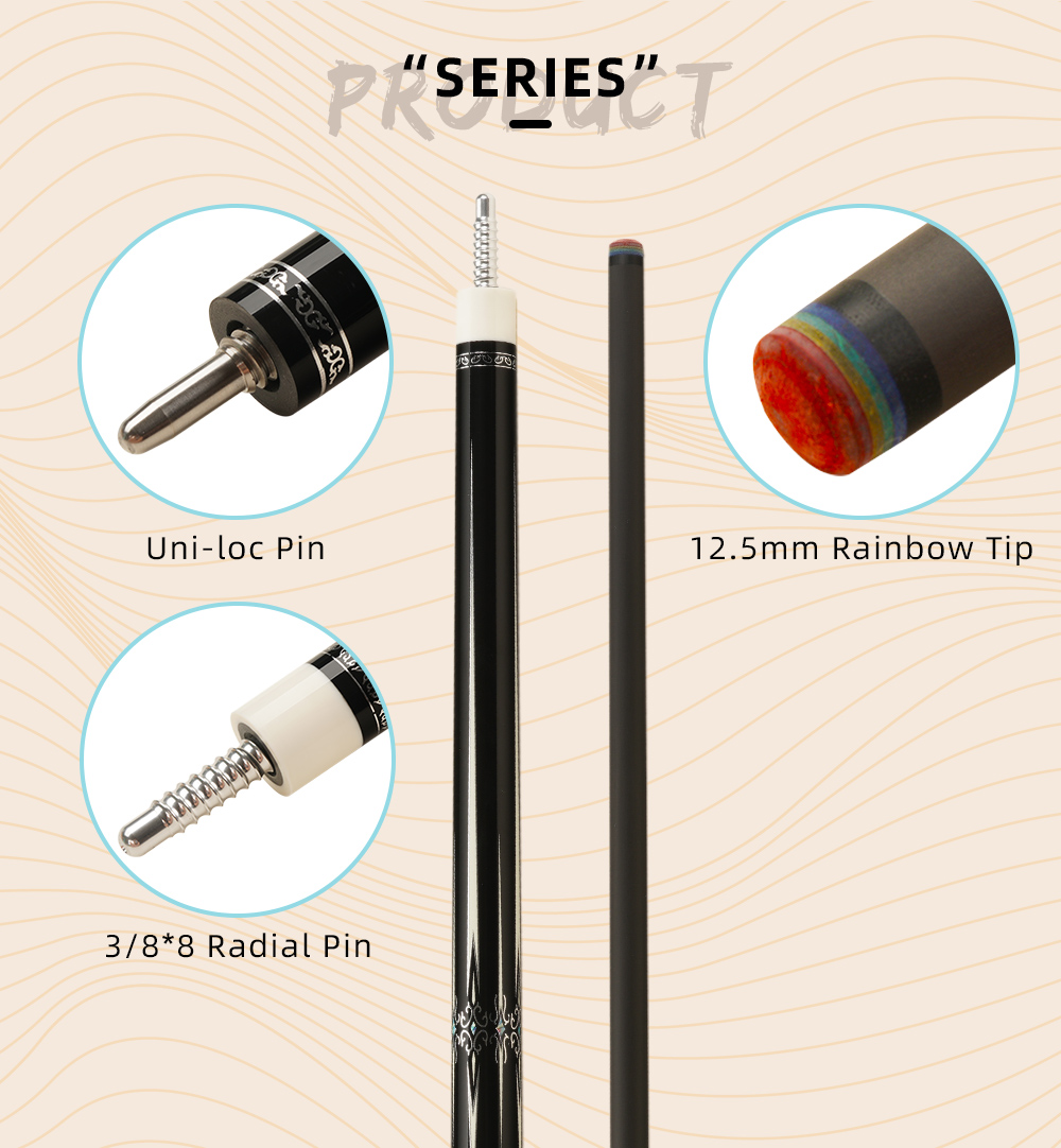 Pool Cue stick KONLLEN Billiard New laser series Carbon Fiber Pool Cue ...