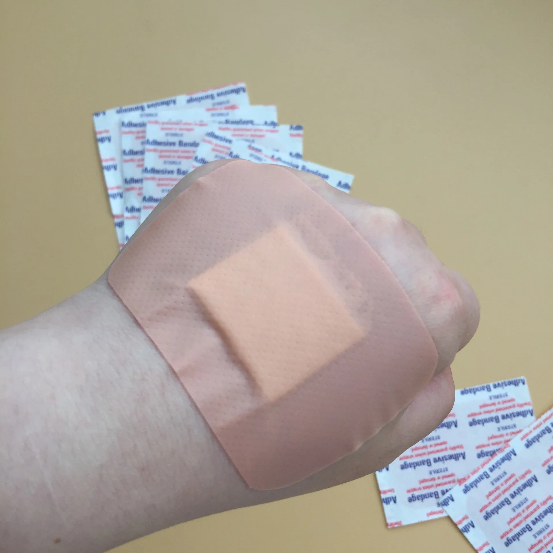 50pcs Large Skin Adhesive Wound Patches Band Aid Square Shaped ...