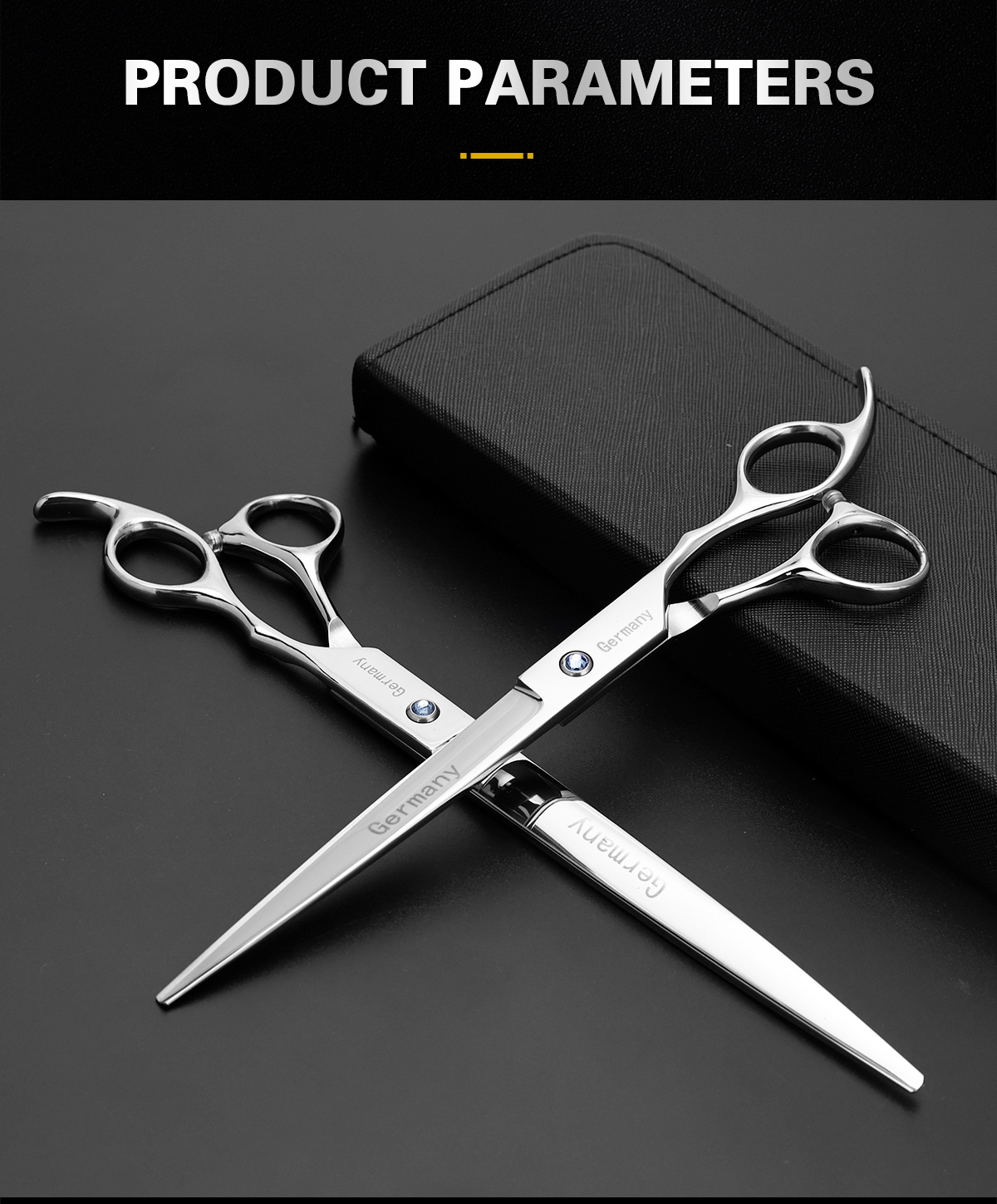 Spot #Germany 6-inch*7-inch*8-inch*9-inch salon hair scissors flat cut ...