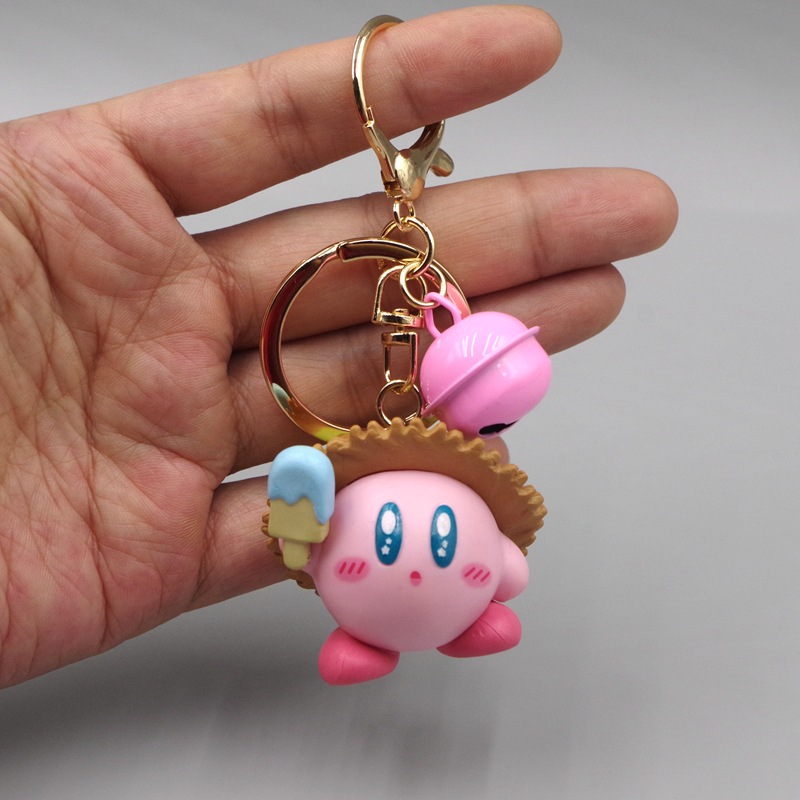 3Pcs/Set Nintendo Cartoon Game Kirby Waddle Dee Anime Figure Small Bell ...