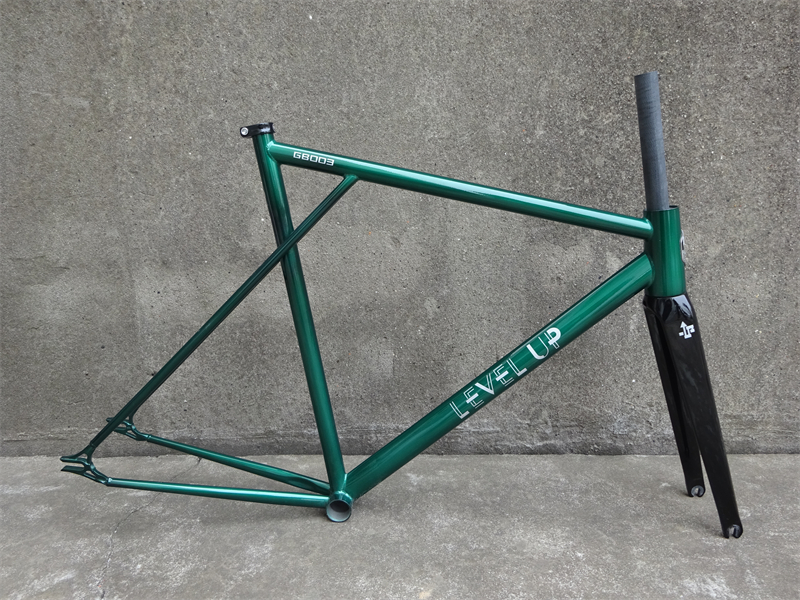 LEVEL UP GB003 CR-MO Chromium Molybdenum Steel Retro Fixed Gear Bicycle ...