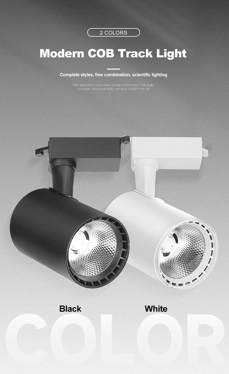 CANMEIJIA Track Light Set Spotlight Aluminum Ceiling Light Track Lamp ...