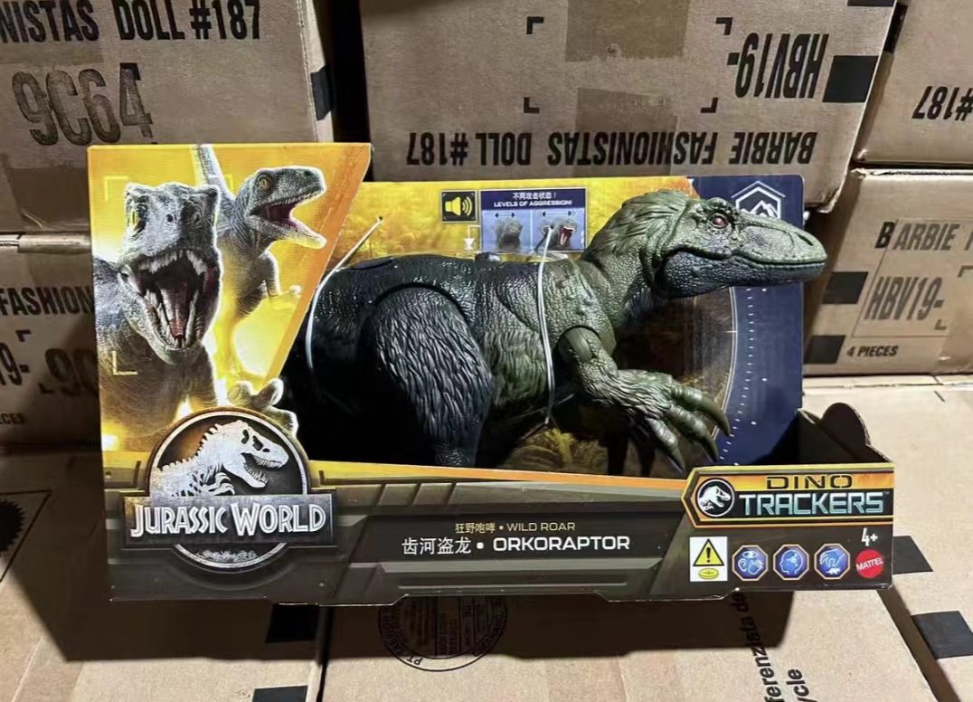 Jurassic World Dinosaur Toy Orkoraptor with Roar Sound & Attack Action ...