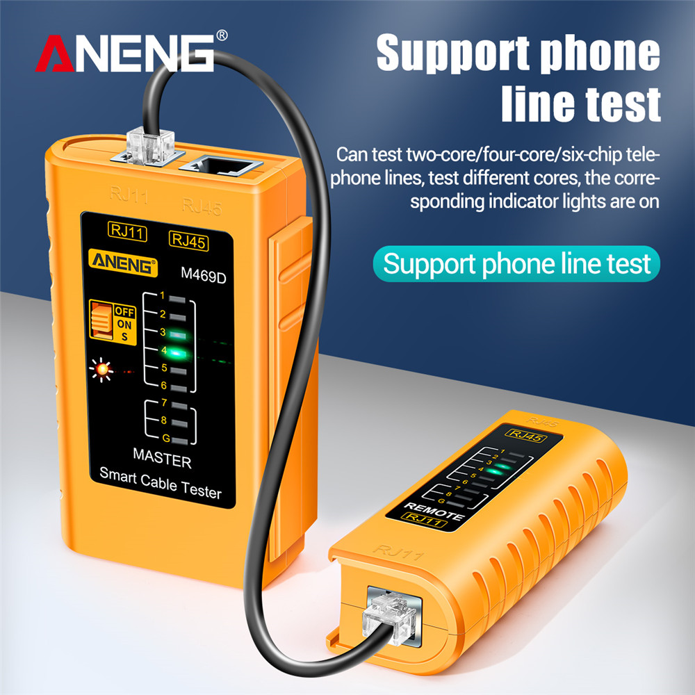 [COD] ANENG M469D RJ45 RJ11 Cable Lan Tester Network Cable Tester ...