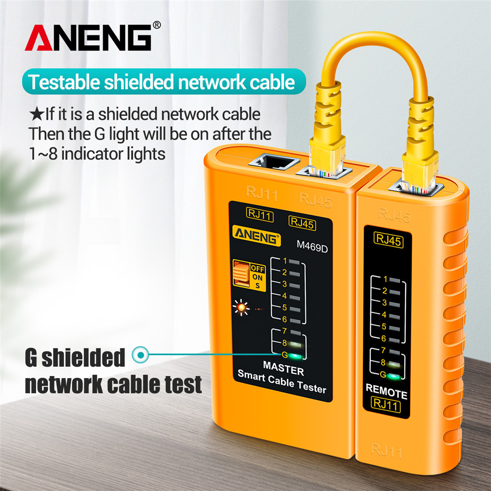[COD] ANENG M469D RJ45 RJ11 Cable Lan Tester Network Cable Tester ...