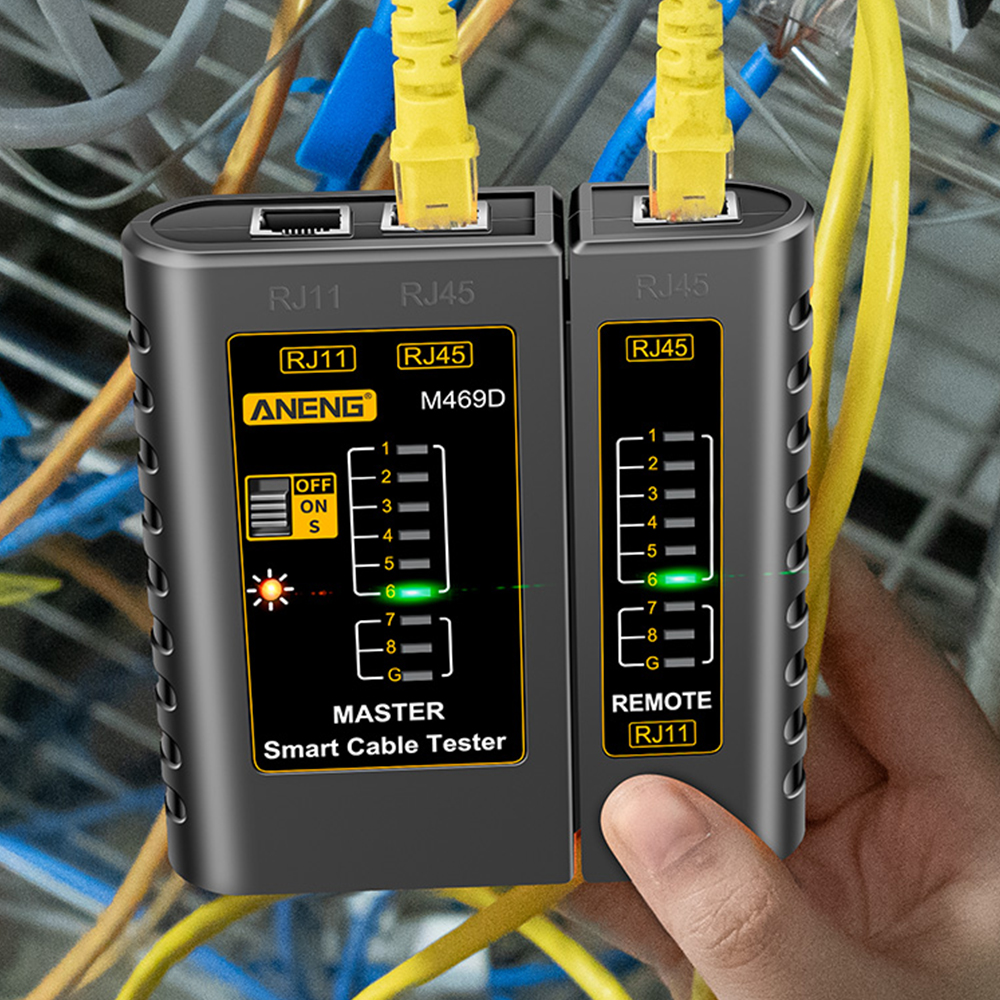 [COD] ANENG M469D RJ45 RJ11 Cable Lan Tester Network Cable Tester ...