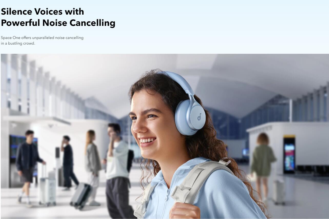 Original Anker Soundcore Space One Wireless Bluetooth Headphone Over ...
