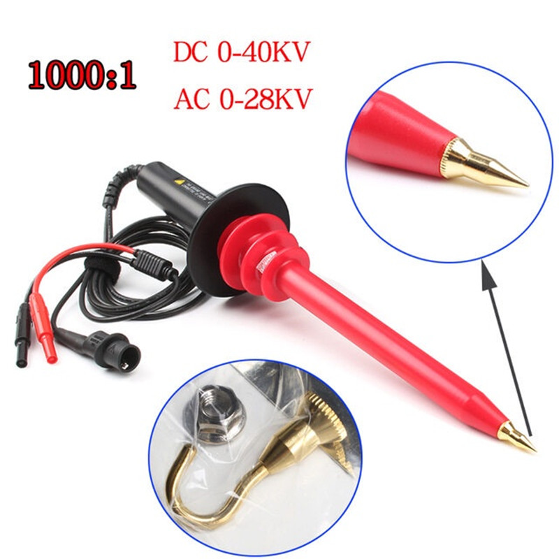 High Voltage Probe to 40KV Multimeter Probe 1000:1 Attenuation ...