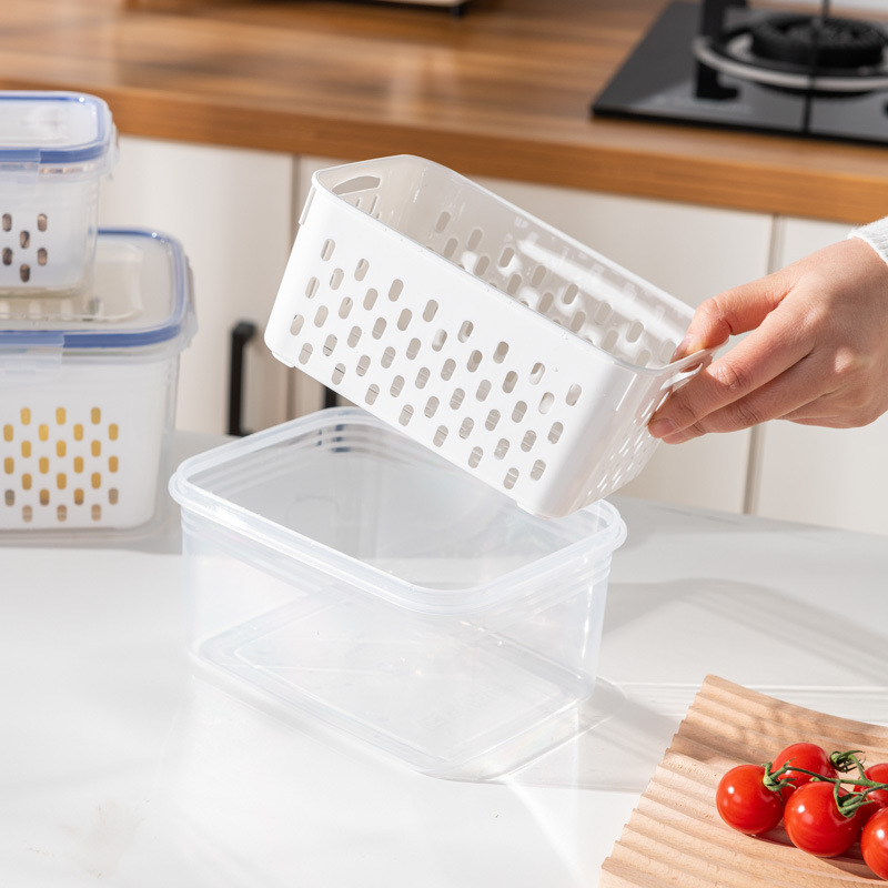 Sunlife 850/1750/3300ML Refrigerator Organizer Bins Fridge Storage Box ...
