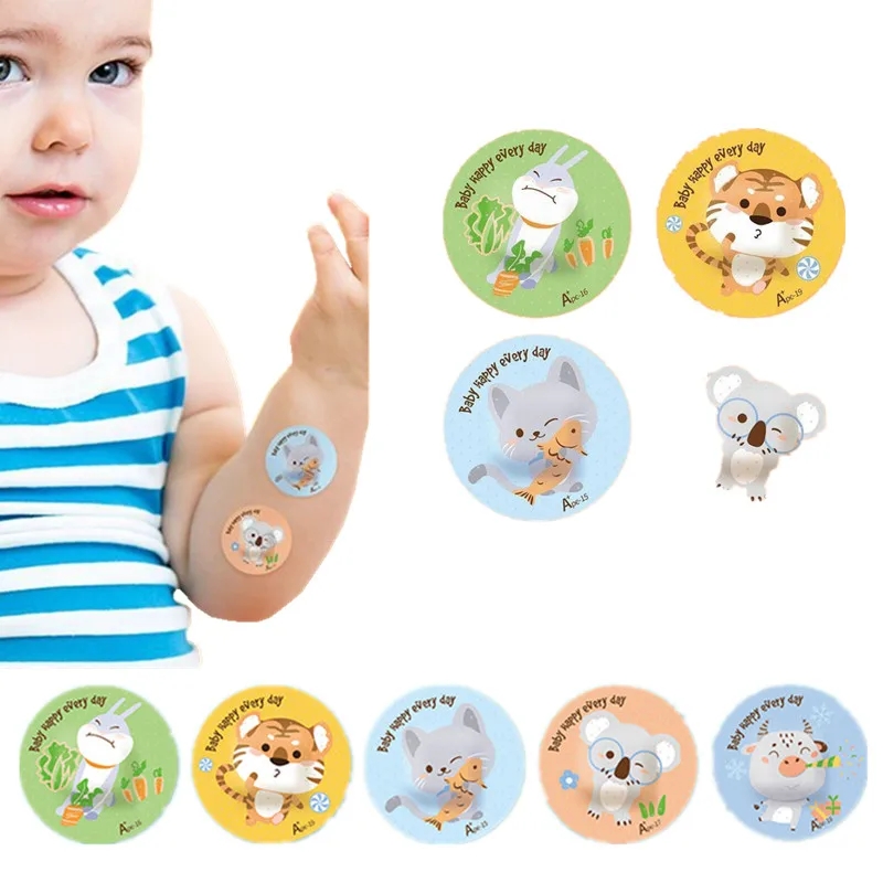120Pcs/Box Kids Wound Bandage Disposable Mini Cartoon Baby Wound ...