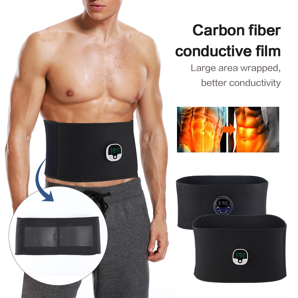 EMS Massage Belt Fitness Slimming Equipment Electrical Belly Muscle ...