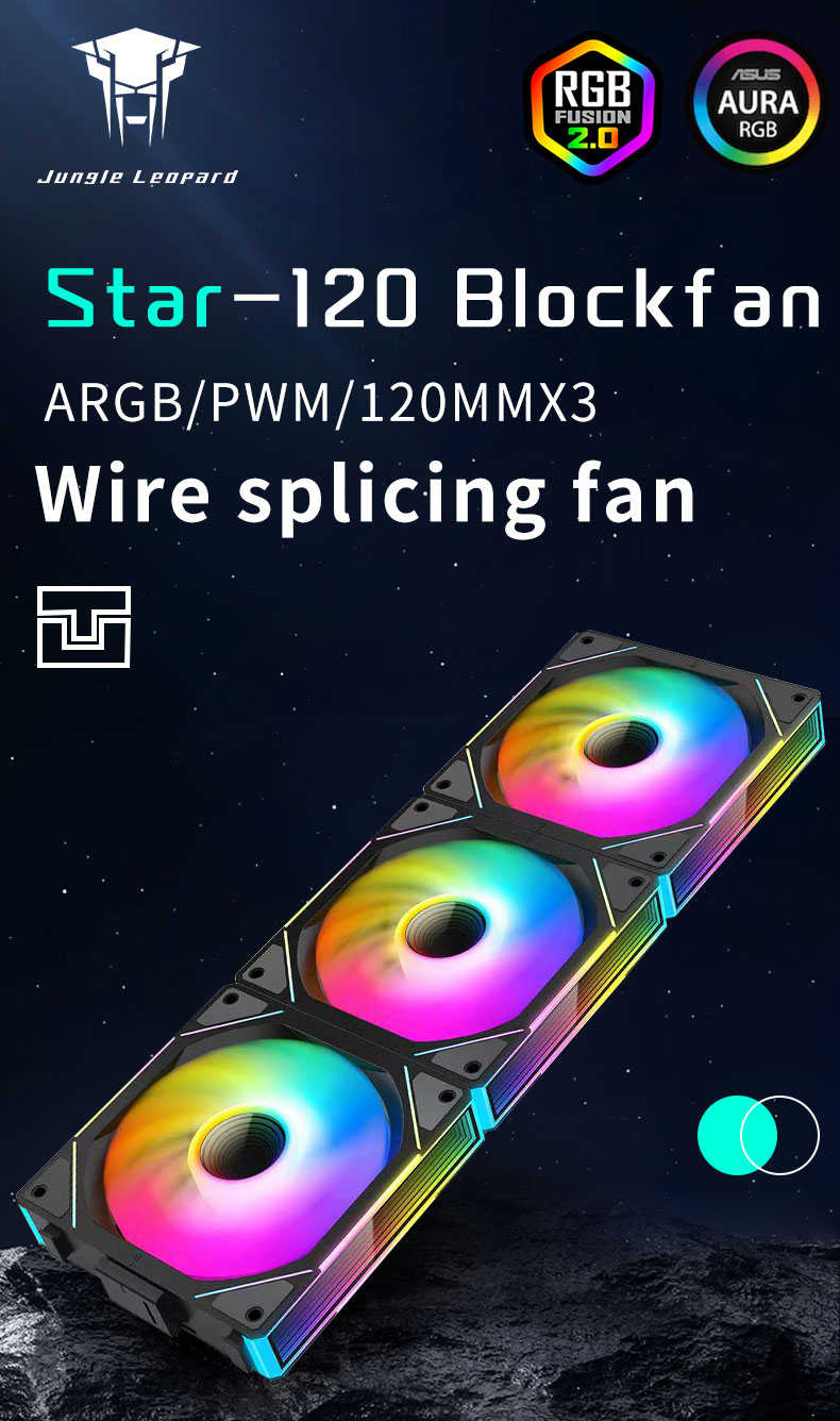 Jungle Leopard Interstellar V1 CPU Fan ARGB Wireless splicing Computer ...