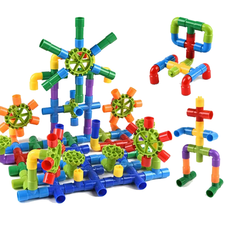 【Fast Delivery】80-300pcs Pipeline Building Blocks for Children Kids DIY ...