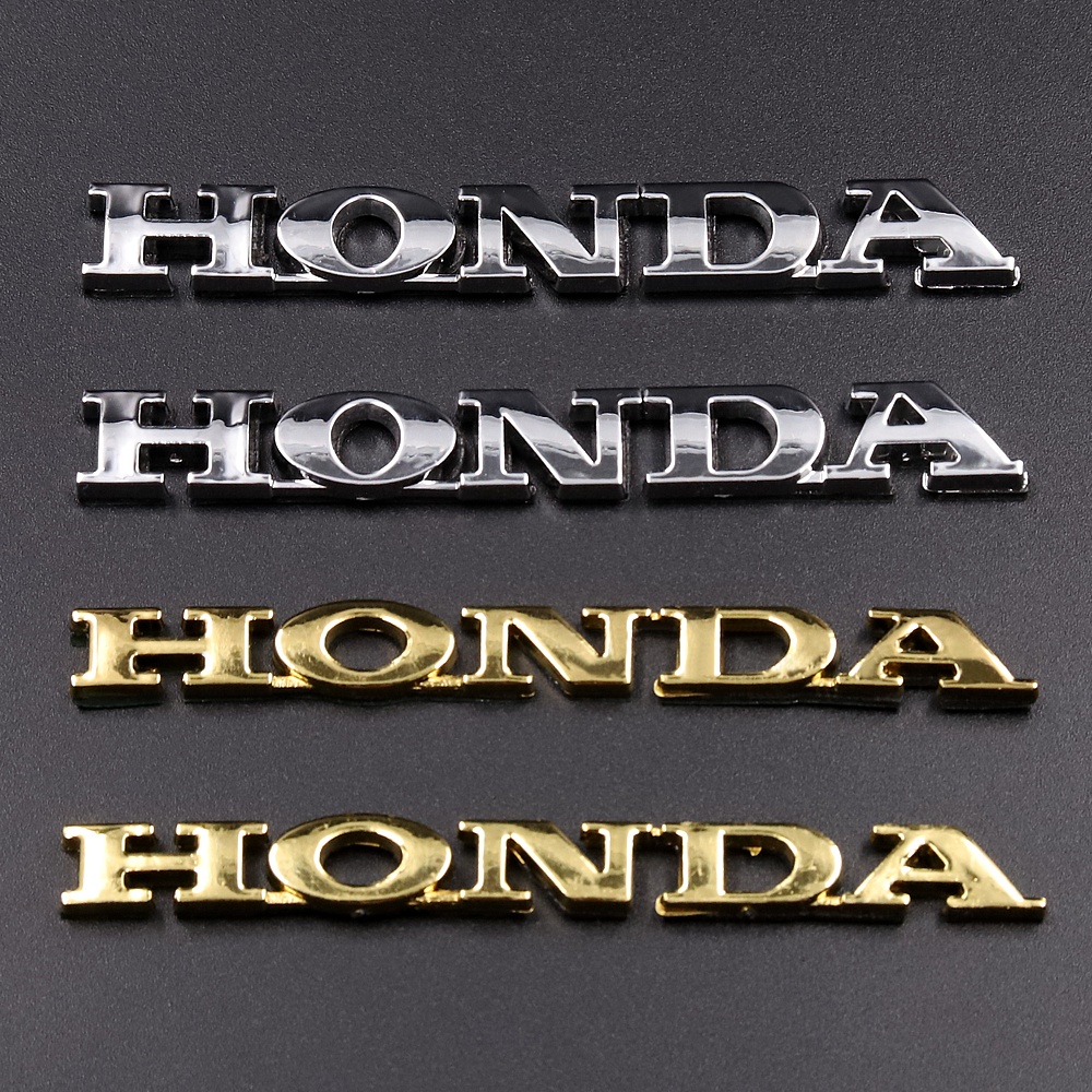 1 pairs 3D HONDA Emblem Decoration High Quality Hard Stickers for Honda ...