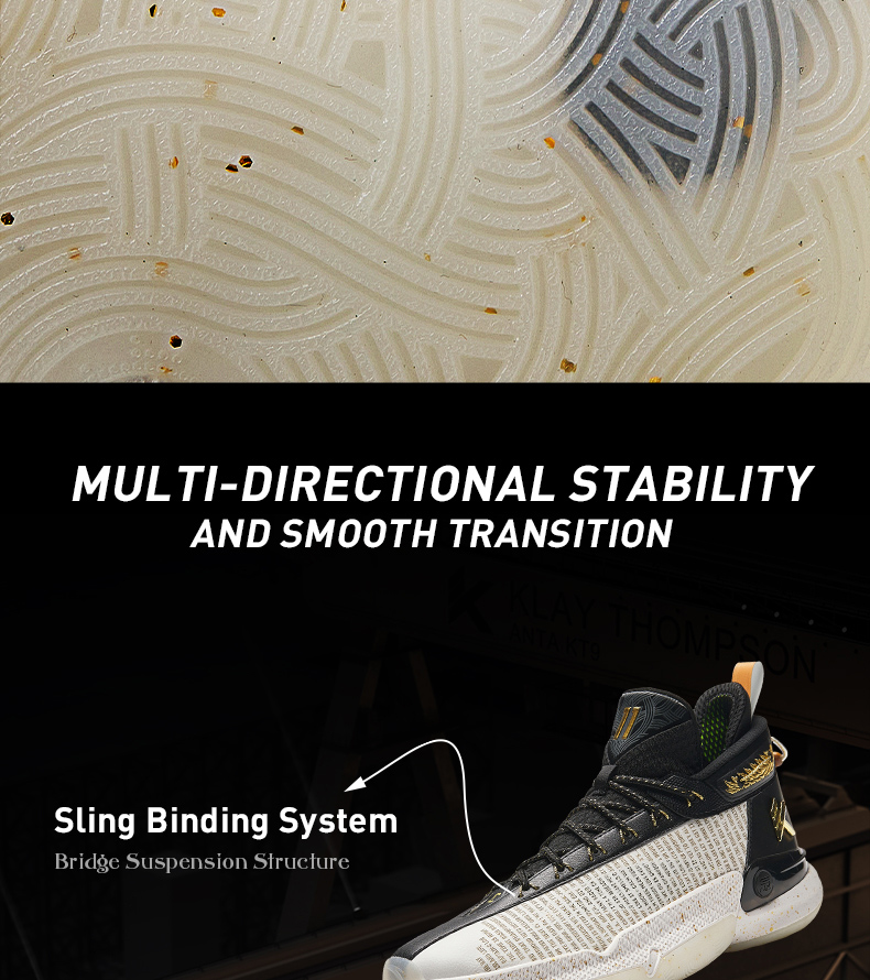 ANTA Men KT9 Shock Absorption Impact-resistant Rollover Prevention Basketball Shoes 112341101 ...