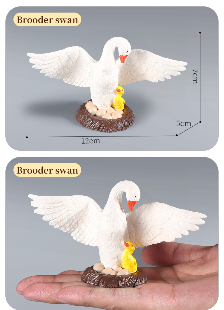 Simulation Poultry Farm Animals Model Duck Goose Swan Hen Chicken ...