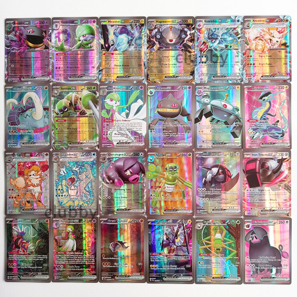 100pcs Pokemon Shiny Card Mewtwo Vstar Vmax Gx Holographic Cards ...