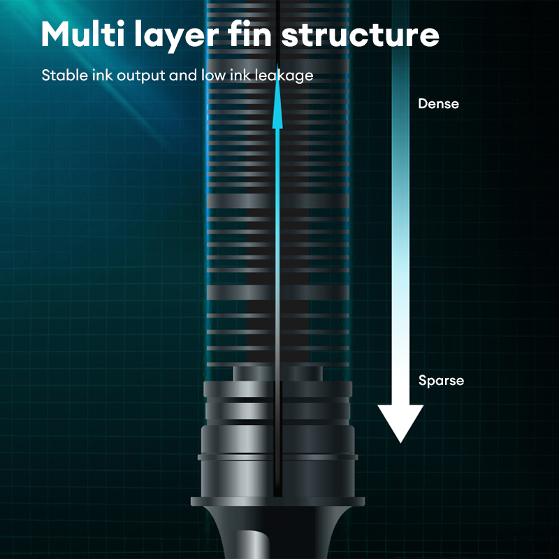 Deli SF163 Cap-Pulling Direct Liquid Writing Sign Pen 0.5mm Full Needle ...