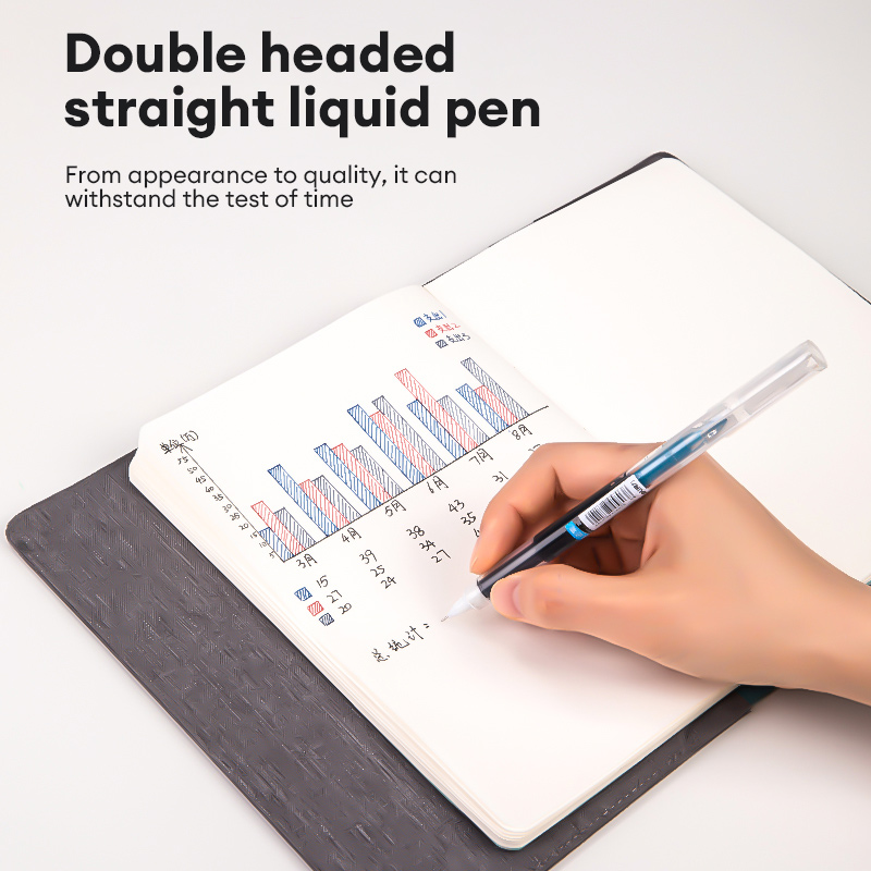 Deli SF163 Cap-Pulling Direct Liquid Writing Sign Pen 0.5mm Full Needle ...