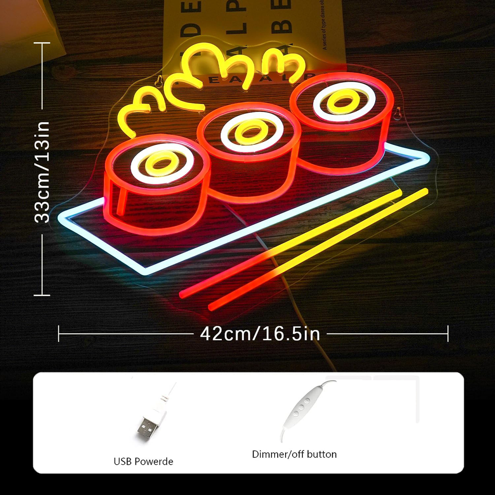 SUSHI Neon Signs for Wall Decor Neon Lights for Business Led Signs ...