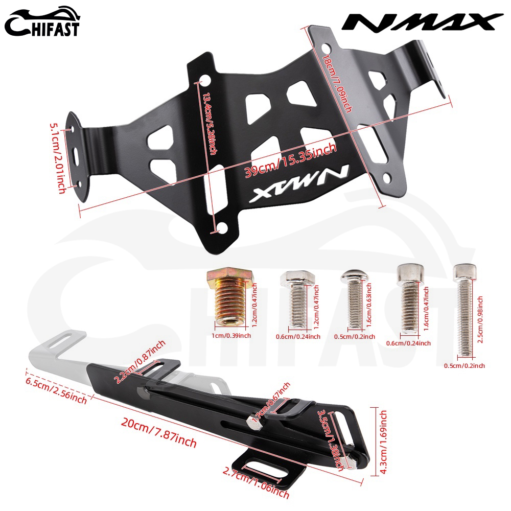 HIFAST Motorcycle Windshield Bracket NMAX 2020 Adjustable Bracket For ...