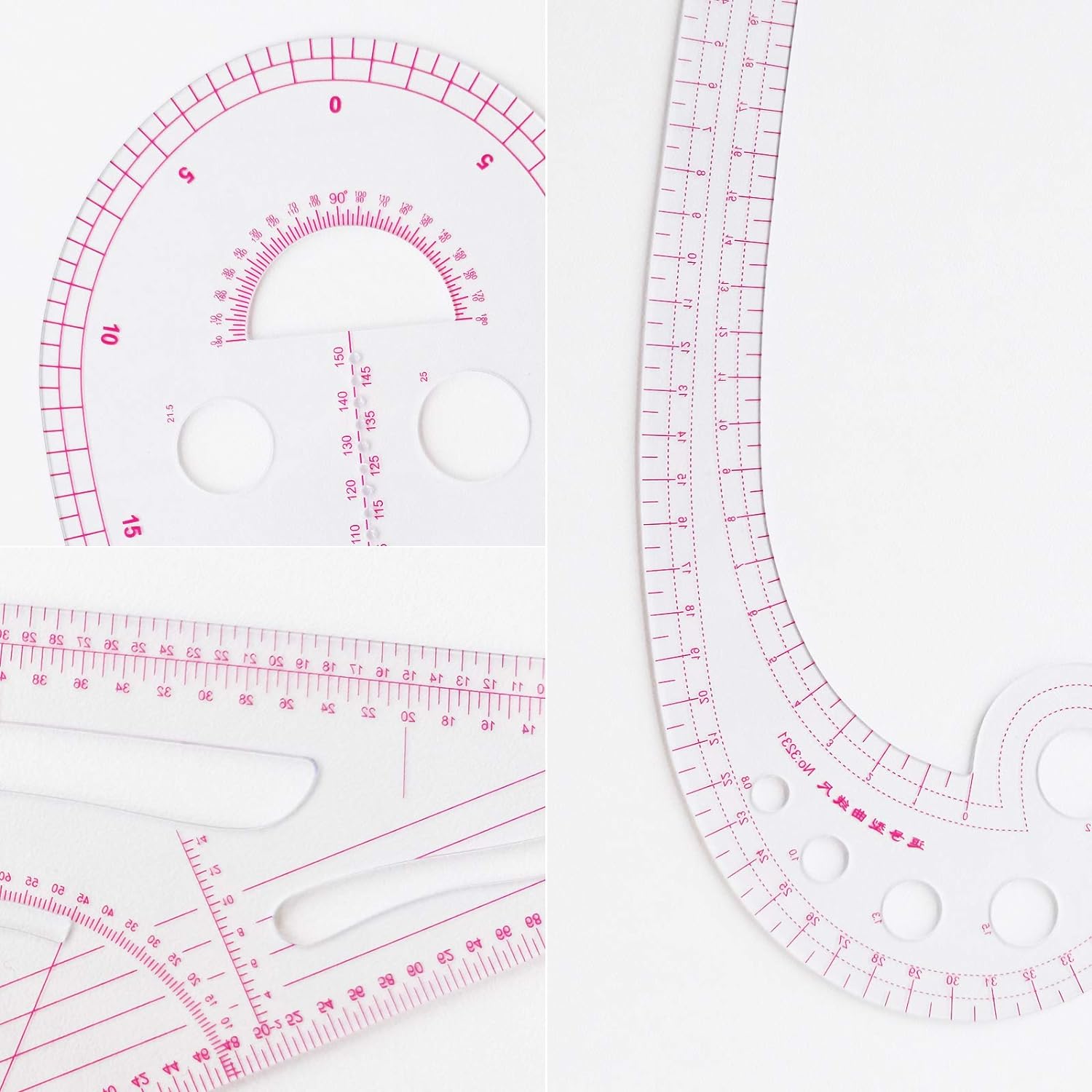 Sewing Ruler Tailor Set French Curve Ruler Accessories, Fashion Pattern ...