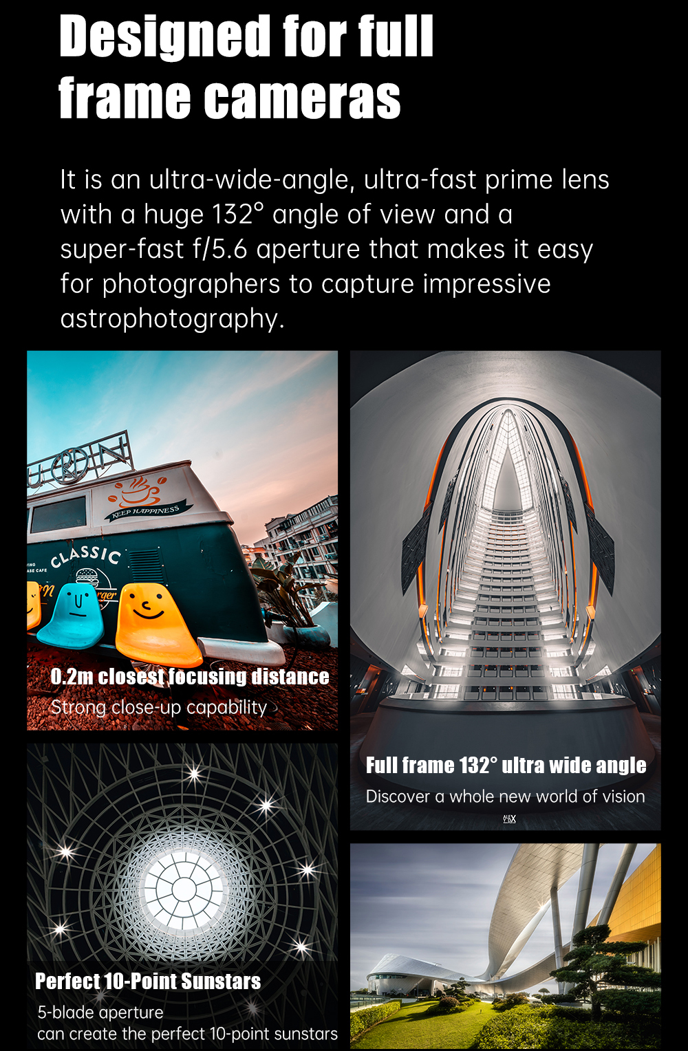 7Artisans 7 artisans 9mm F5.6 Full-Frame ultra-wide-angle prime Lens ...