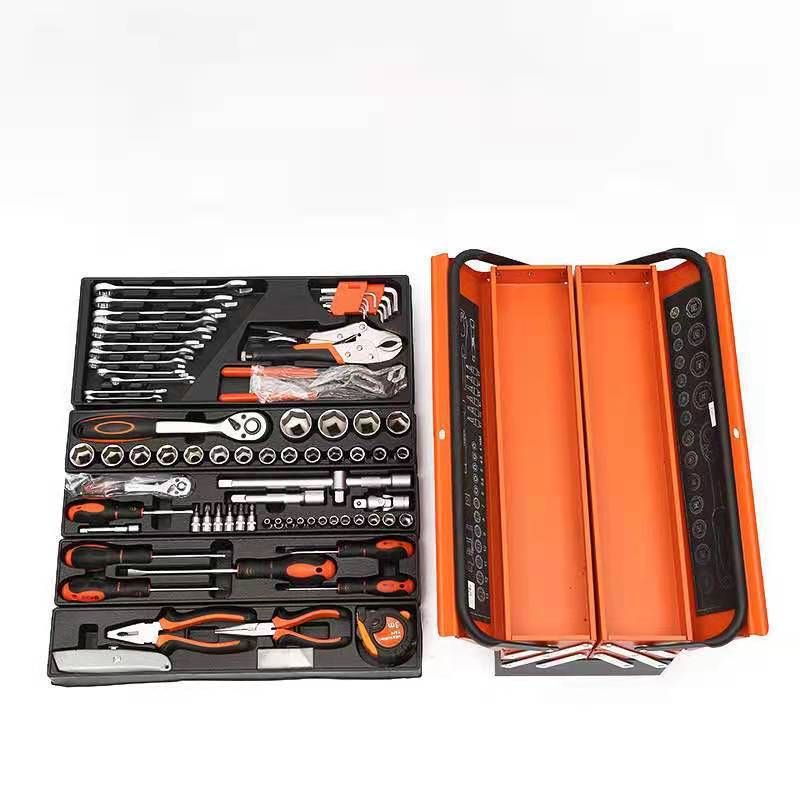 85PCS socket wrench set-drive slot set, SAE/metric, 1/2 inch, with iron ...