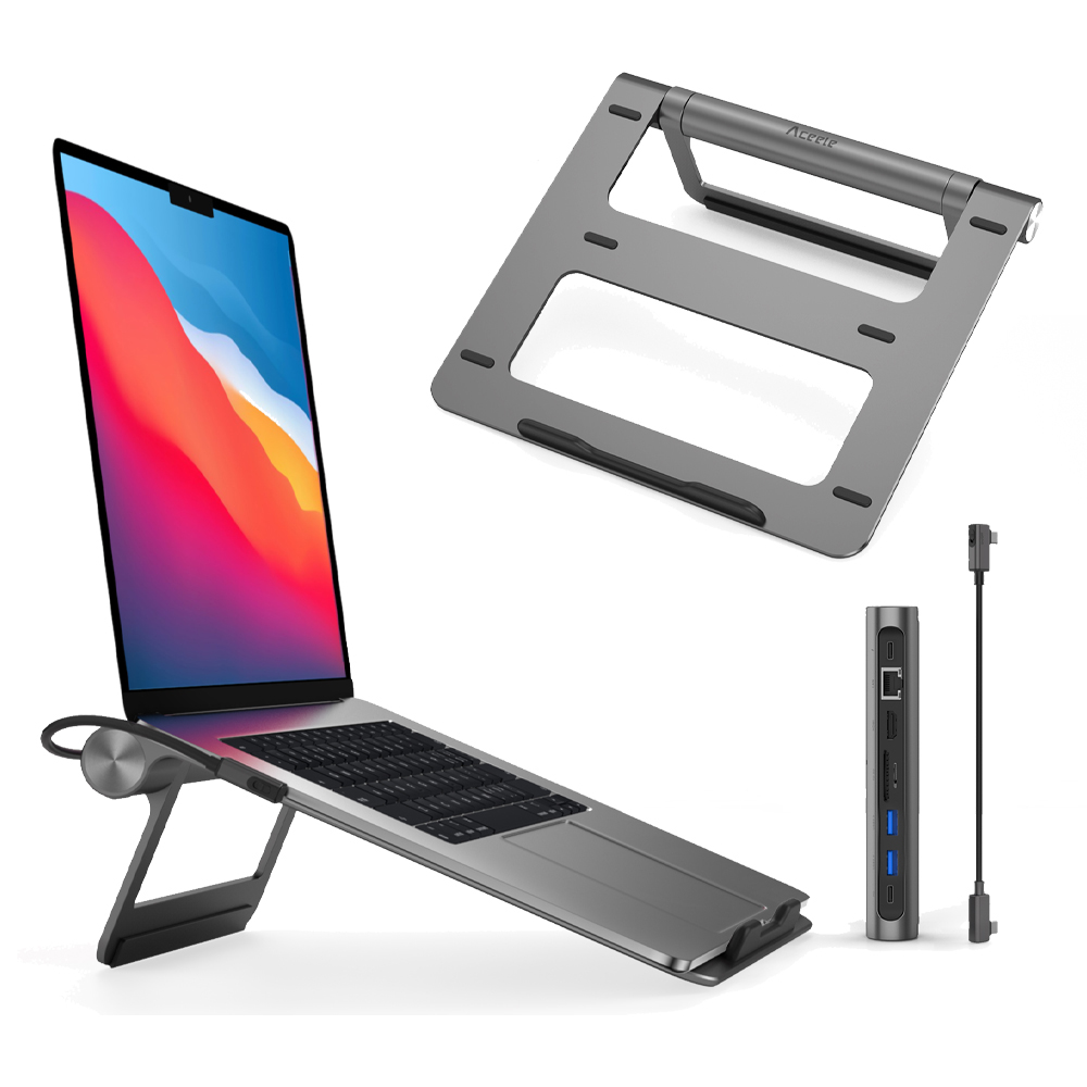 WIWU USB C Laptop Docking Station Stand 8 in 1 USB C Hub with 4K HDMI ...