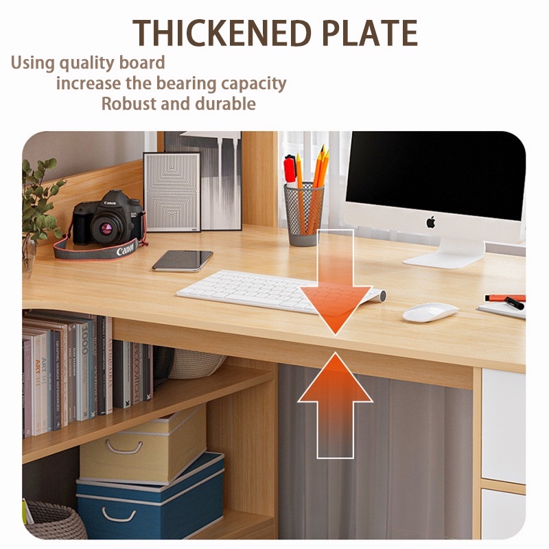 L shape table Computer Table for Desktop Study Table Home Office Desk ...