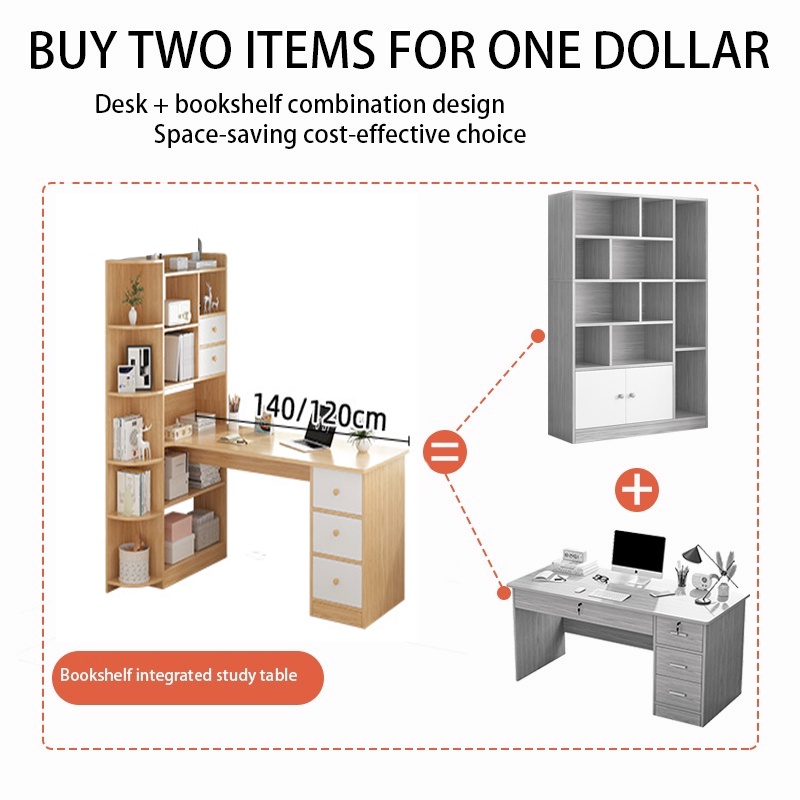 L shape table Computer Table for Desktop Study Table Home Office Desk ...