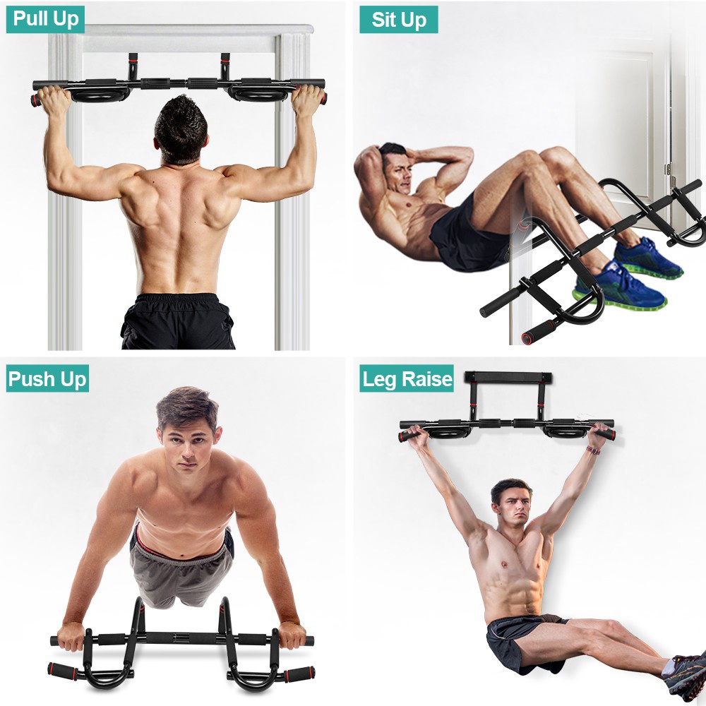 Heavy Duty Pull Up Bar Wall Mounted Chin Up Bar for Home Gym Fitness ...