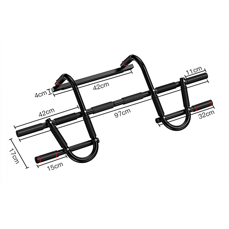 Heavy Duty Pull Up Bar Wall Mounted Chin Up Bar for Home Gym Fitness ...