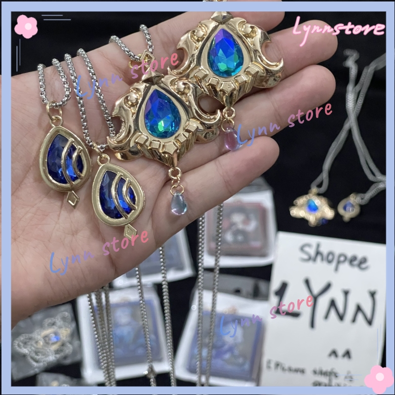 Genshin Impact Necklace FFontaine Water God Furina/Neuvillette Vision Necklace Furina ...