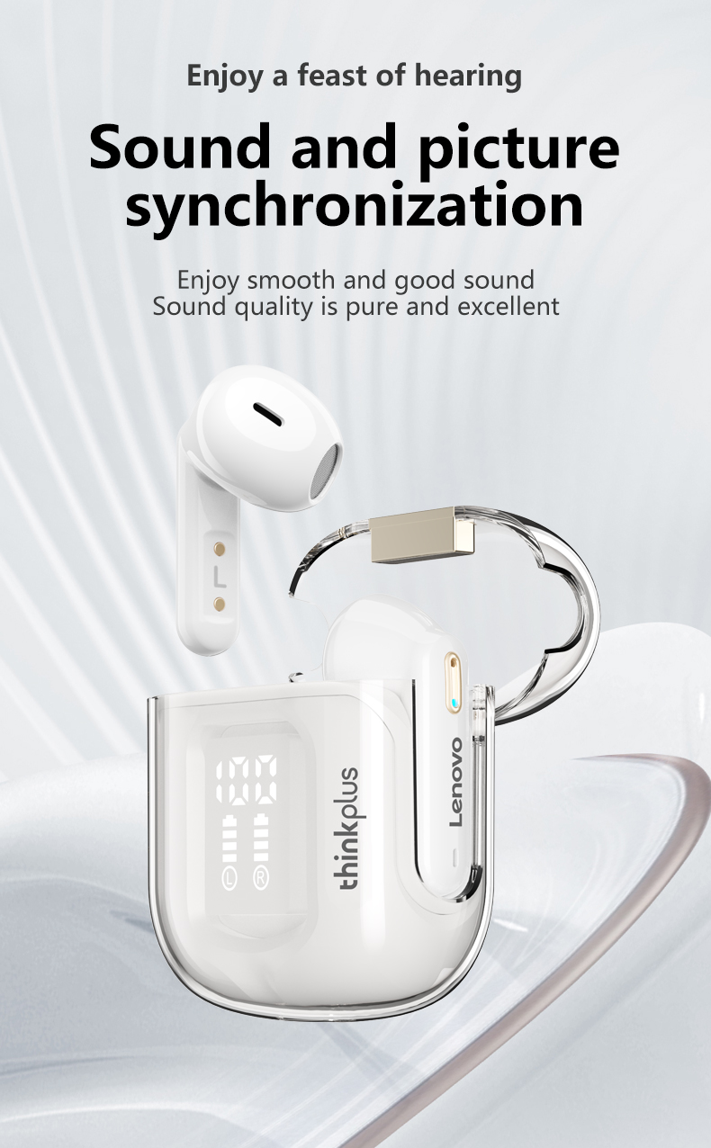 Lenovo thinkplus LP6 Pro Bluetooth 5.3 Earphones TWS Sports Headphones ...