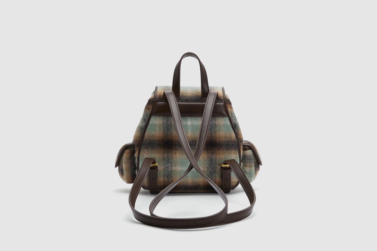 Seagloca Fashion Retro College Style Suede Fabric Mini Backpack For ...