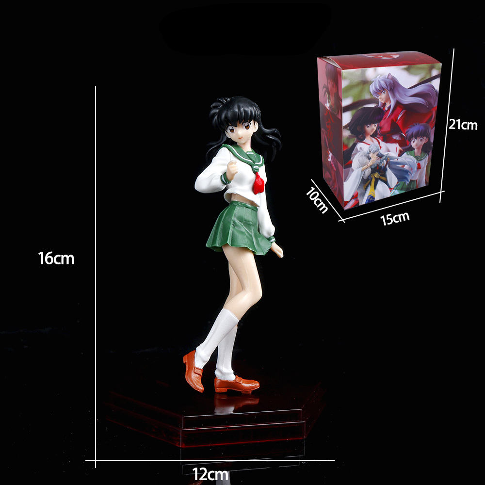 4 Style 16-18.5cm Anime Inuyasha Figure Sesshoumaru HigurashiKagome ...