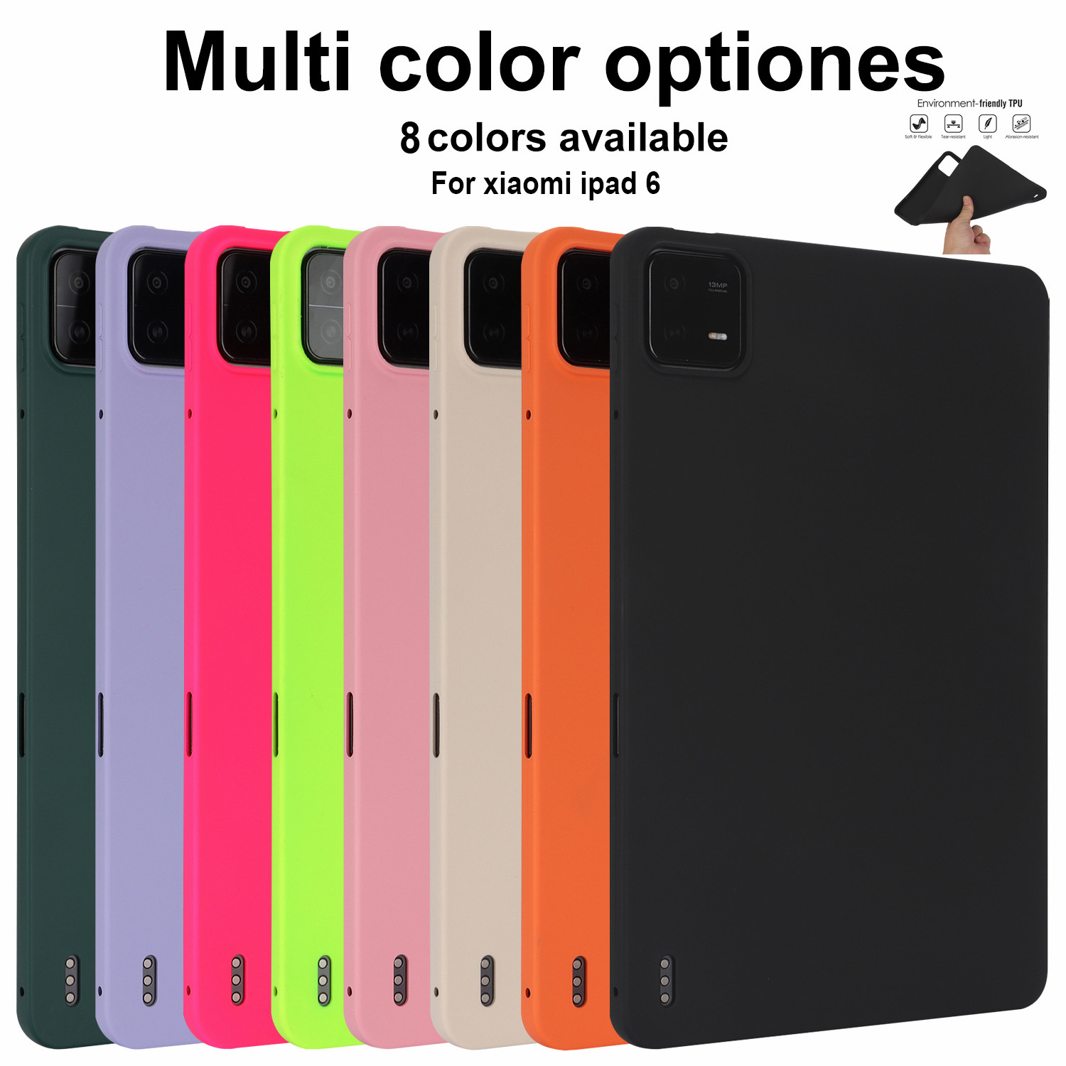 For Xiaomi Pad 7 6 Pro MiPad 7 6 2023 2024 Liquid Silicone Soft ...