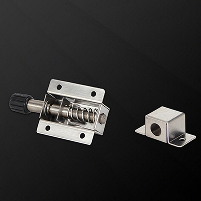 Stainless Steel Spring Loaded Push Button Gate Door Lock | Shopee ...